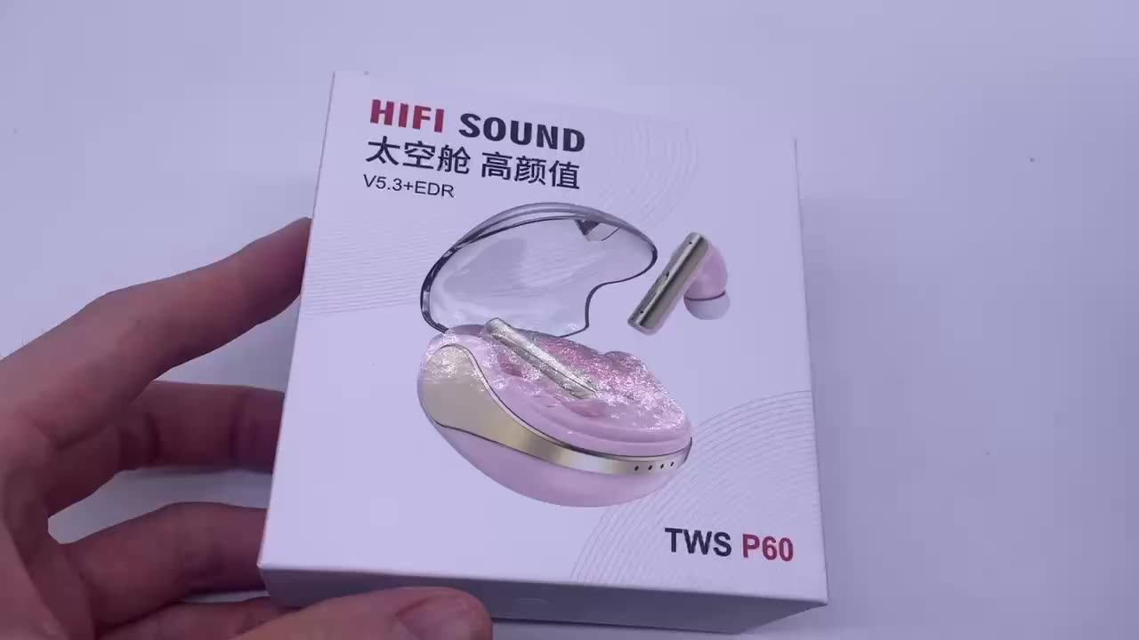 P60 Tws True Wireless Stereo Earphone Earbuds Headphone Bluetooth With ...