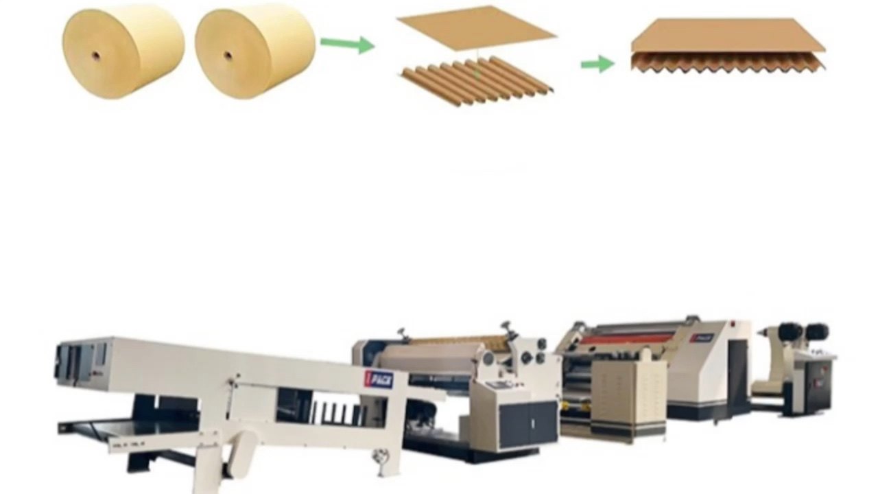 Ipack 2 Ply Corrugated Making Machine 2ply Sheet Making Machine 2 Ply ...