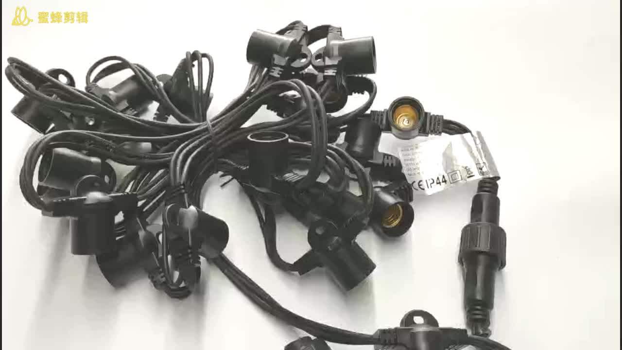 Outdoor Connectable Rubber Cable E14 Light String Waterproof Bulb For ...