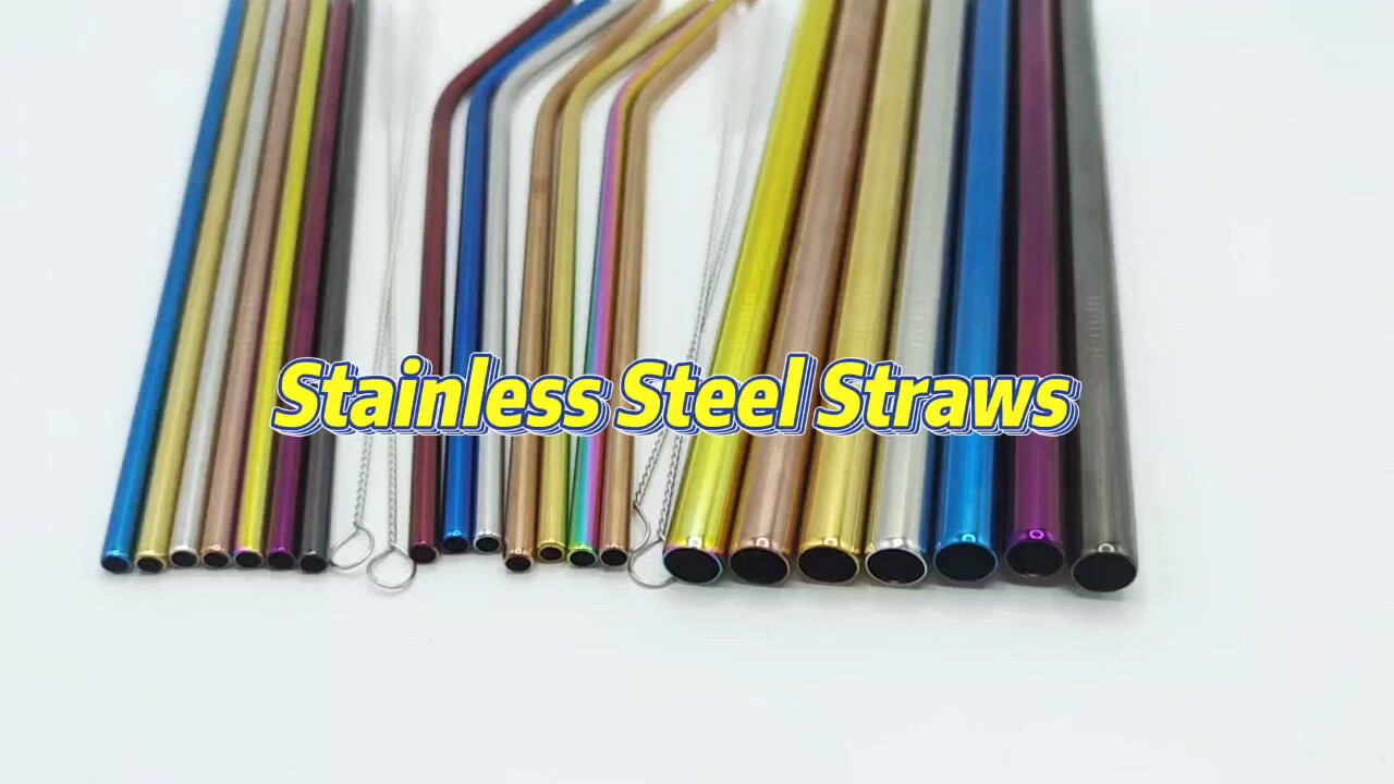 Metal Boba Tea Drinking Straws Thick 304 Stainless Steel 10mm Id 12mm ...
