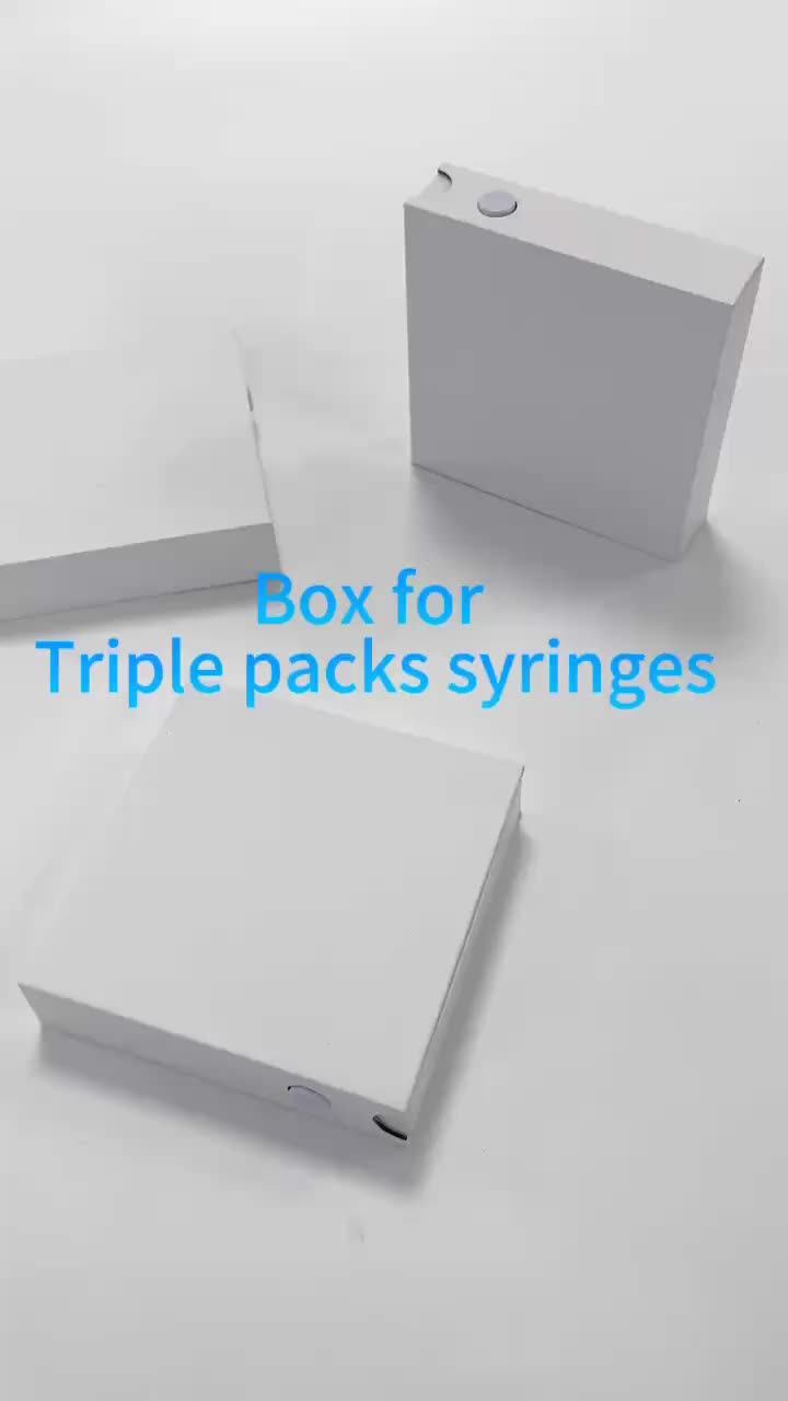 Triple Packs Of Syringes Packaging Container Child Proof Drawer Slide ...