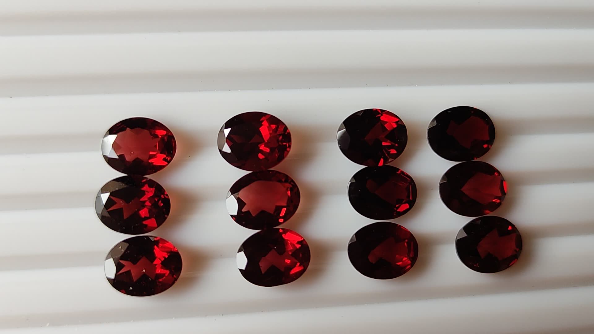 3a Grade 10x12mm Oval Shape Garnet Red Mozambique Available In All Size ...