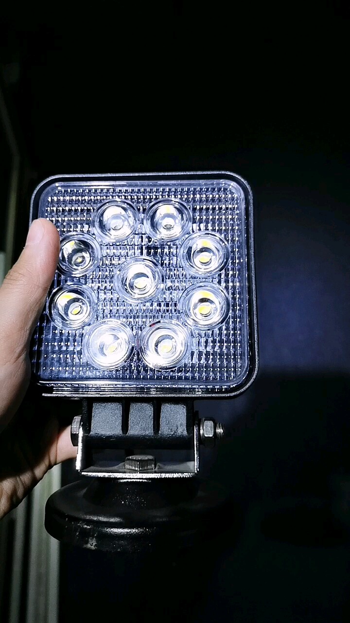 Tuff Plus 9led 27w 12v 24v Square Led Truck Work Light - Buy Flood Led ...