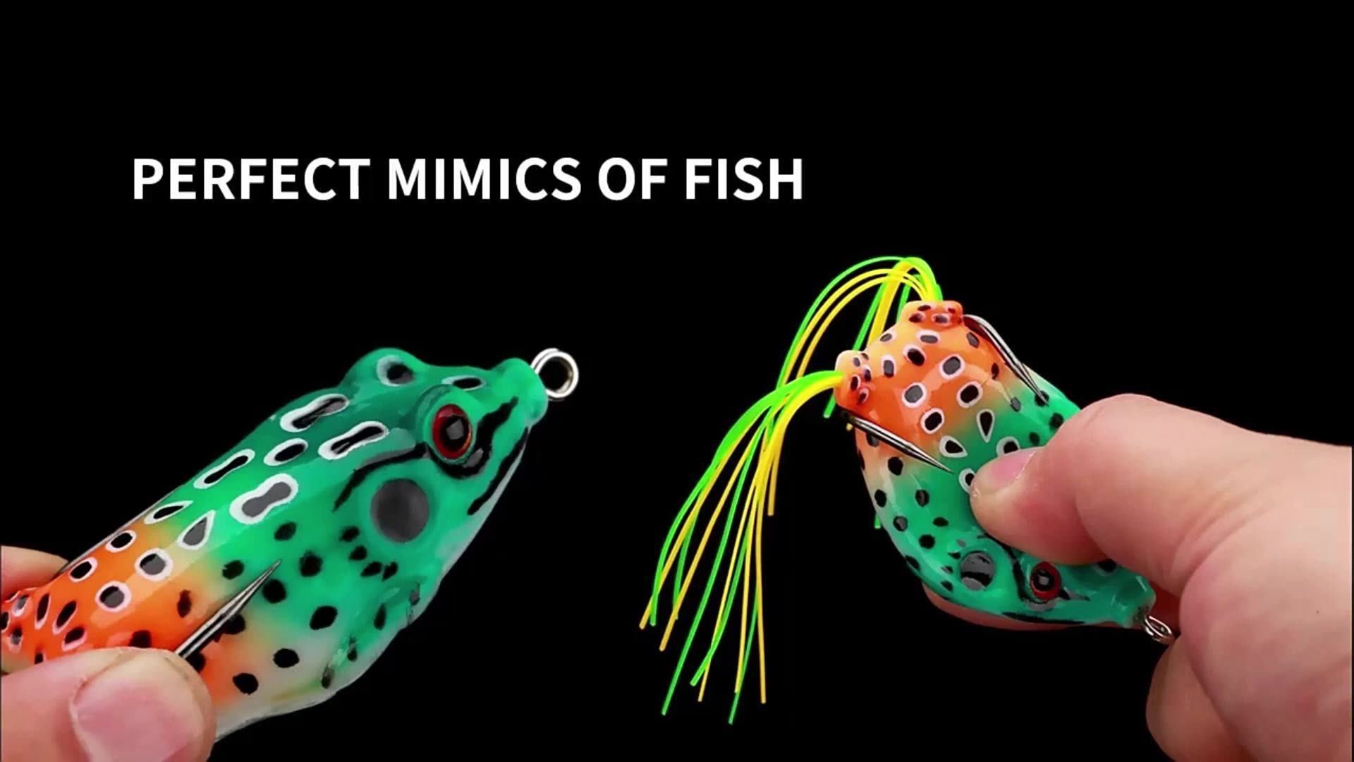 Gama New Artificial 13g Soft Frog Lure Freshwater Soft Fish Lure Soft ...