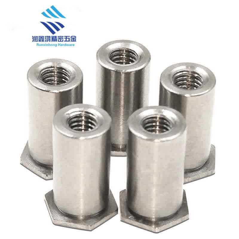 盲孔压铆螺母柱BSO-M3-14开孔4.2镀蓝锌M3*14-阿里巴巴