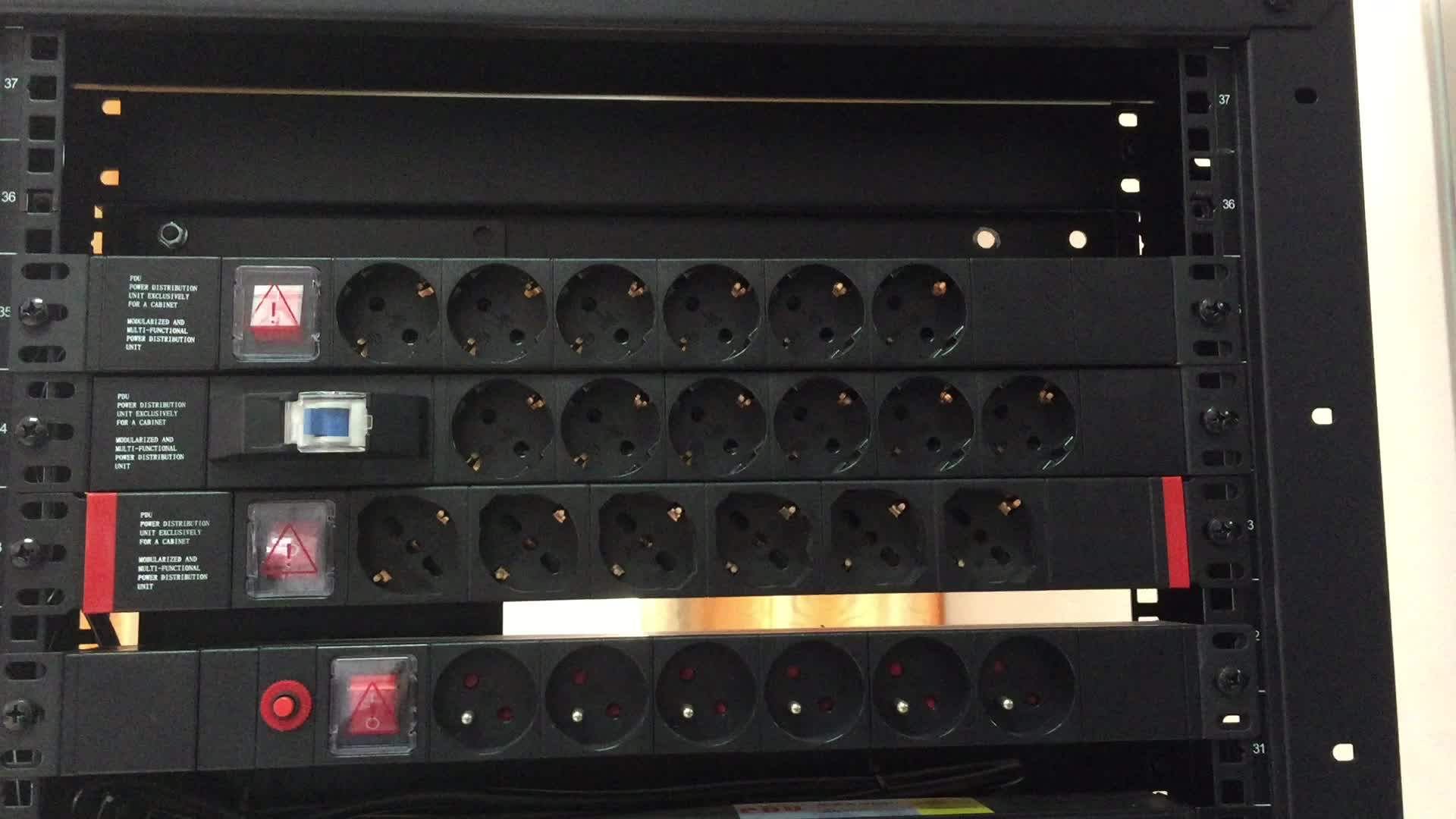 1u 19' German Type Rack Pdu Power Distribution Unit 3 Phase - Buy ...