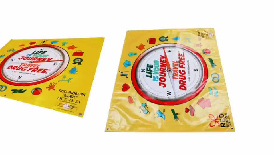 Custom Outdoor Large Promotional Advertising Perforated Printing Pvc ...