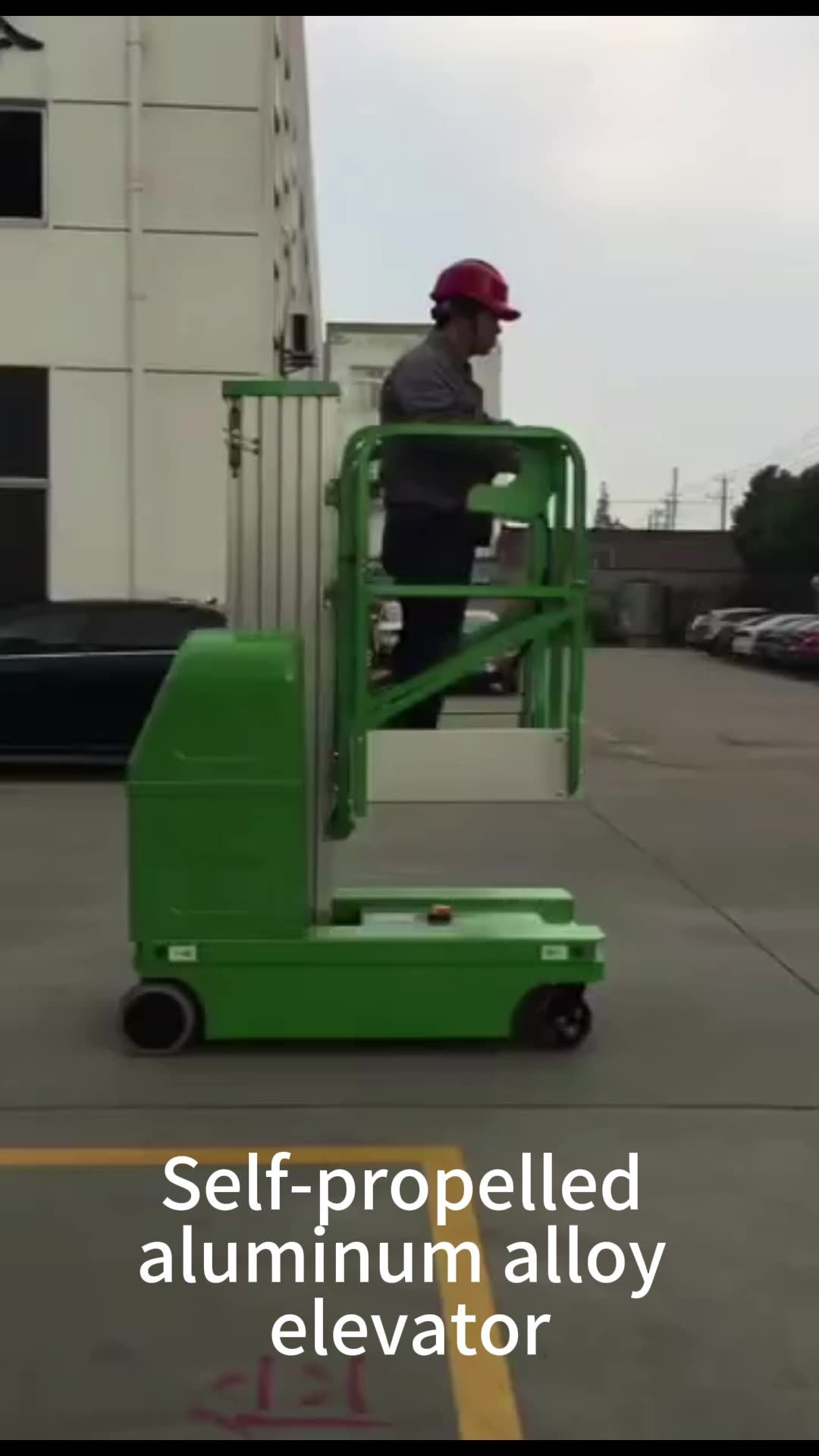 Aluminium Lift/electric Manlift Hydraulic Lifting Table Single Mast ...