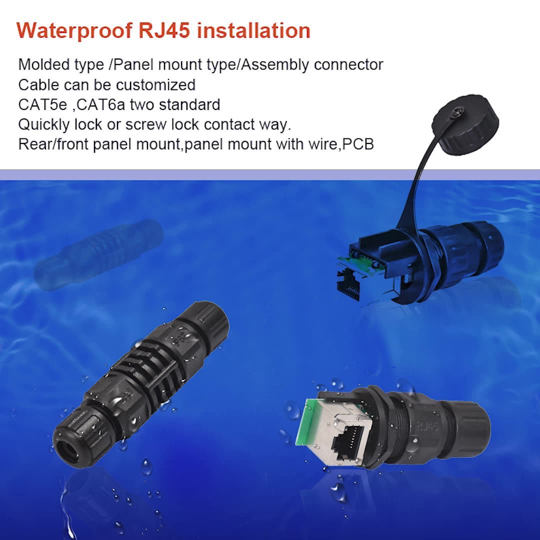 M20 Ip68 Waterproof Cat6 Connector Adapter Ethernet Network Lan Cable ...