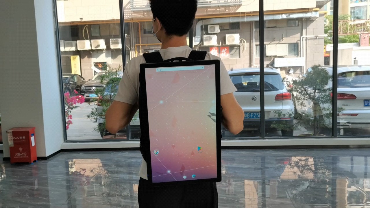 Vertical Advertising Lcd Panel Digital Media Player Screen Portable ...