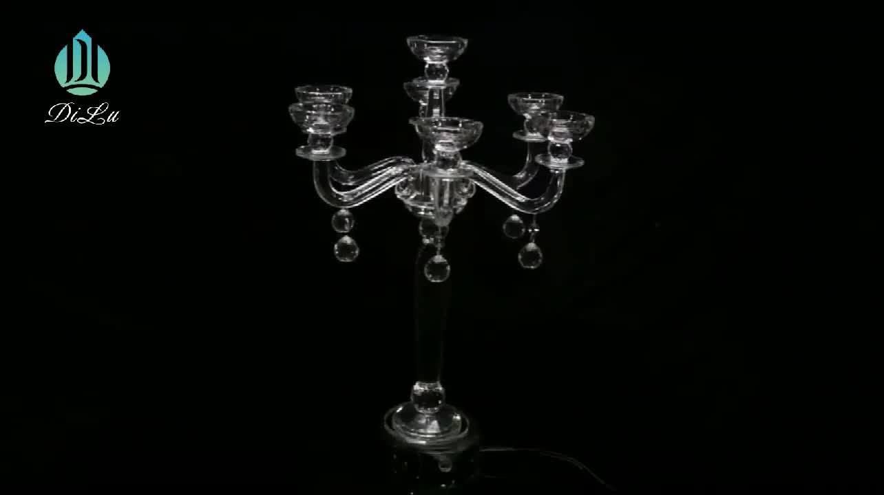 Beautiful Cheap 45cm Tall Cylinder Acrylic Candlesticks Crystal Table ...