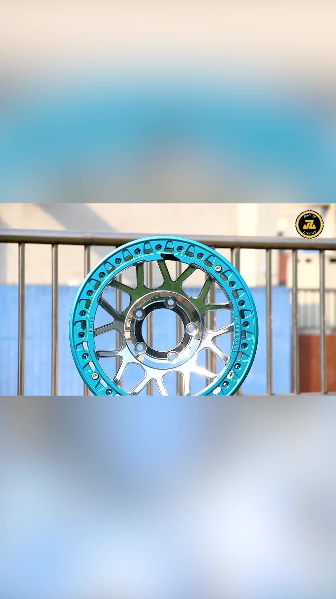 Jiangzao Blue Color Beadlock 15 16 17 18 5x139.7 6x139.7 4x4 Offroad ...