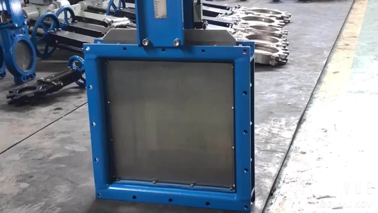 Penstock Bonneted Pneumatic Operated Knife Gate Valve Rectangular ...