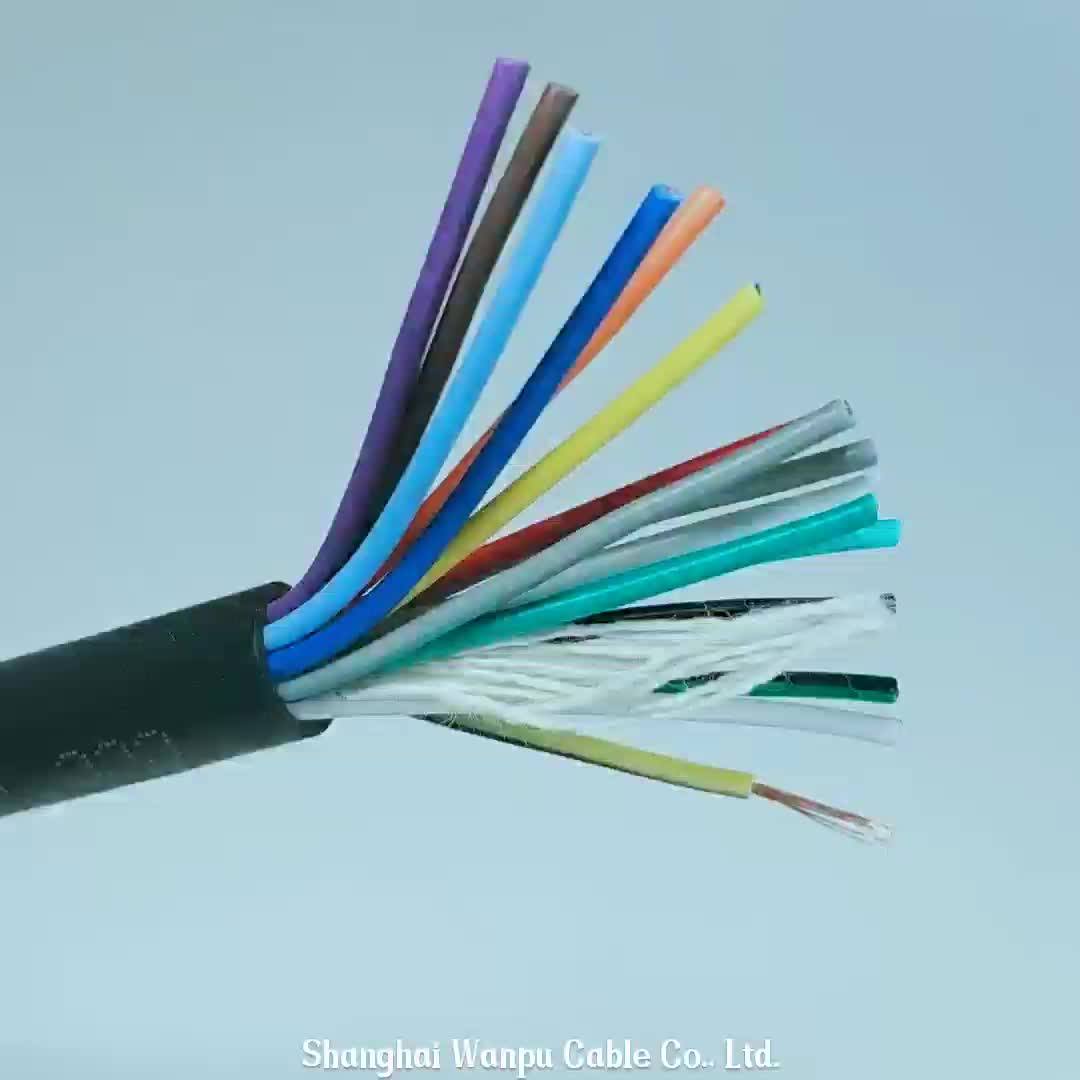 Flexible Stranded Conductor 10x0.15mm2 Coaxial Cable Pur Sheath Copper ...