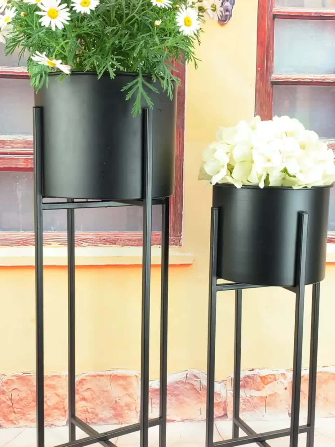 Adjustable Indoor Outdoor Metal Planter Stand/plant Pot Flower - Buy ...