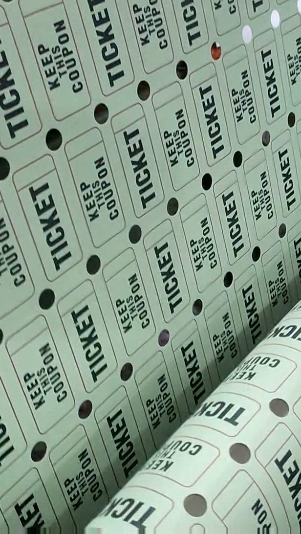 Custom Arcade Game Redemption Raffle Tickets - Buy Raffle Tickets ...