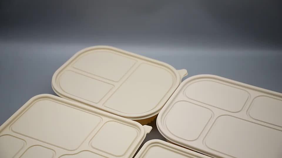 Wholesale 3 4 5 Compartments Take Away Food Packaging Box Microwavable ...