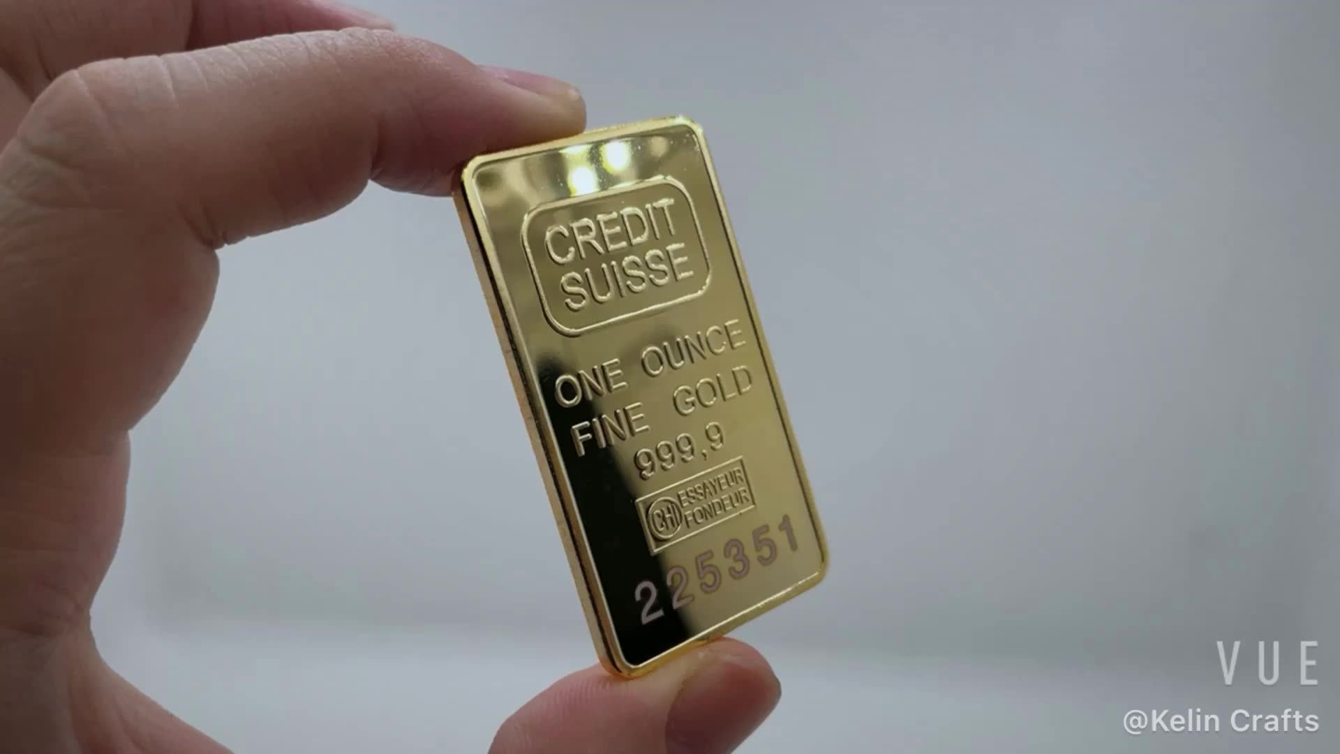 Ready Stock 24k Pure Gold Plated Laser Serial Number 50mm Swiss Coin ...