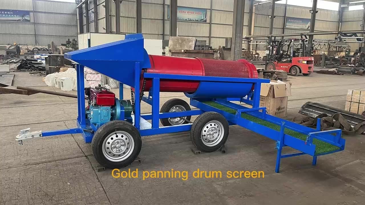 Alluvial Gold And Diamond Washing Plant Mobile Portable Trommel Gold Sand Washing Machines - Buy ...