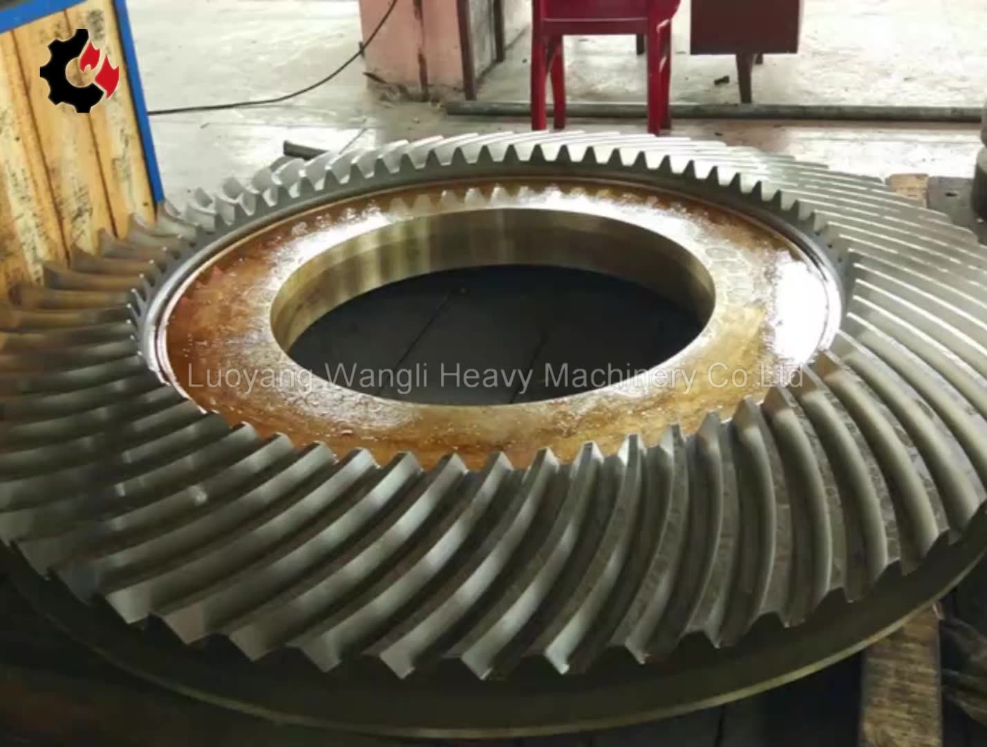 Gearbox 20crmnti High Quality Forged Steel Big Spiral Bevel Gears - Buy ...