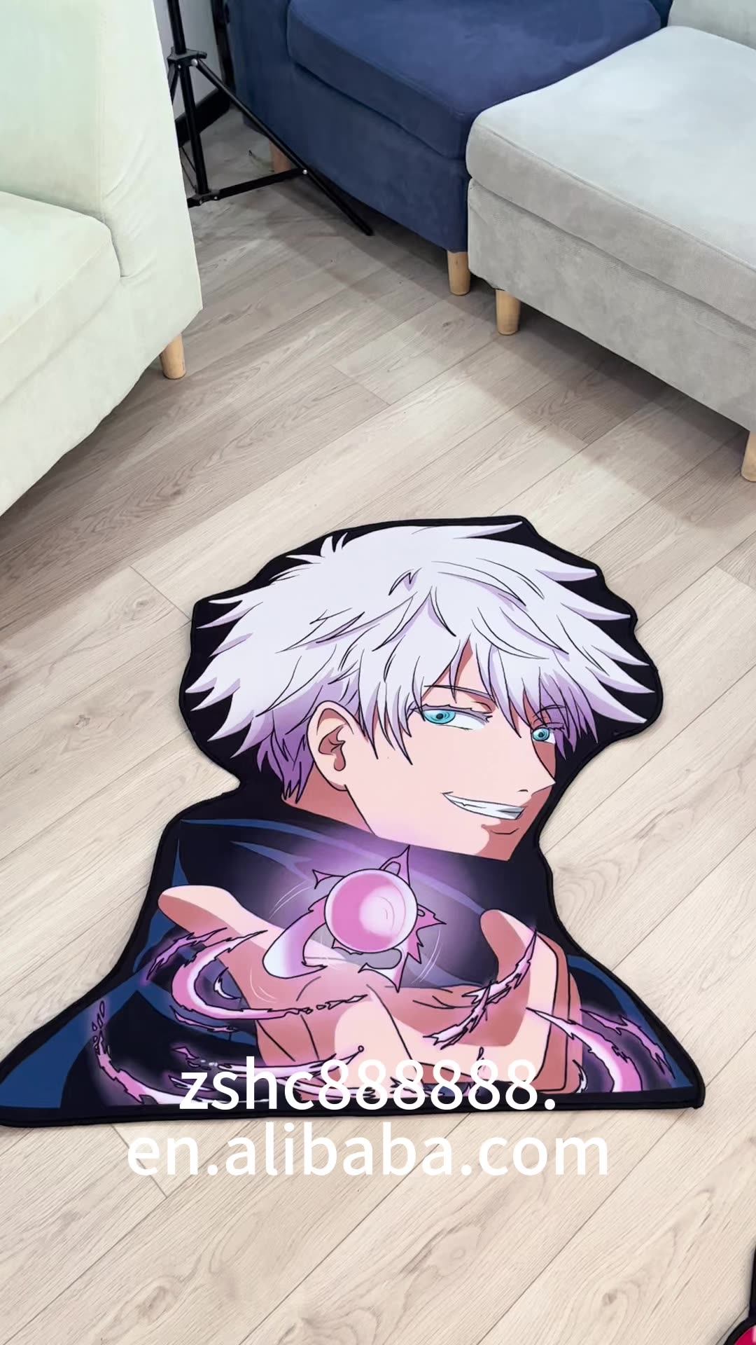 Anime Jujutsu Kaisen Rug Door Mat Bathroom Anti-slip Floor Mats Living ...