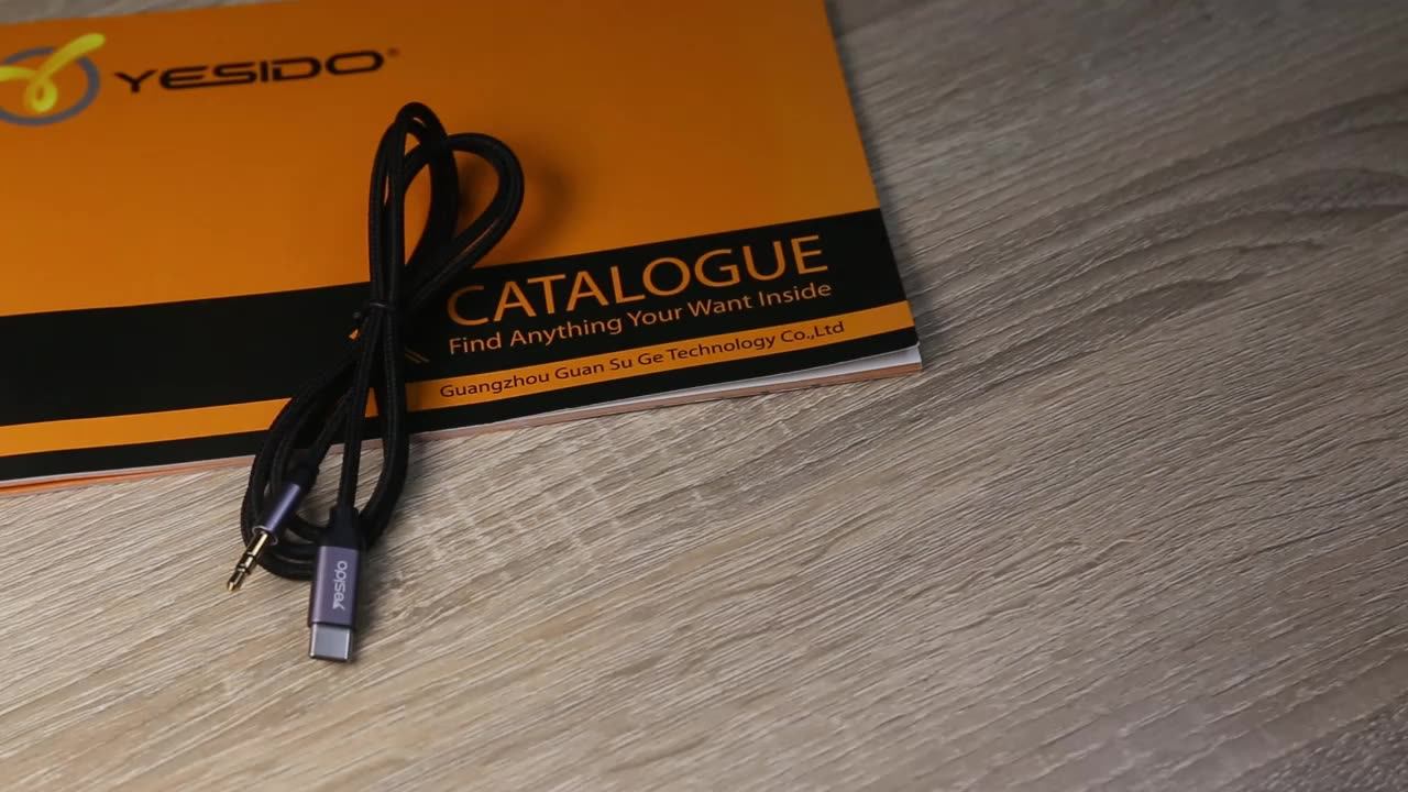 Yesido Yau20高品质抗噪声原装铝合金c至3.5毫米aux线耳机车载扬声器1m音频电缆 - Buy Type-c转3.5毫米音频适配器,充电器音频适配器,Usb C 3.5毫米音频适配 ...