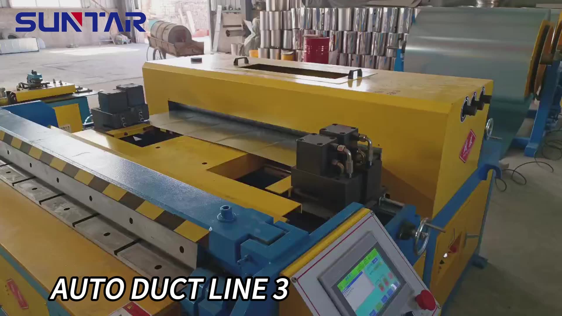 Havc Automatic Air Duct Production Line 3 Air Pipe Manufacturing ...