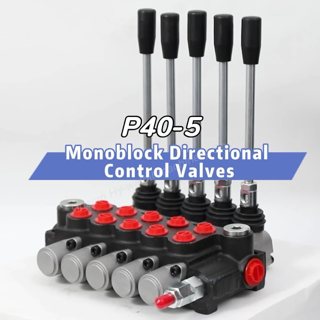 Excavator P40 P80 P120 Hydraulic Multi-way 3 Spool Mini Hydraulic ...
