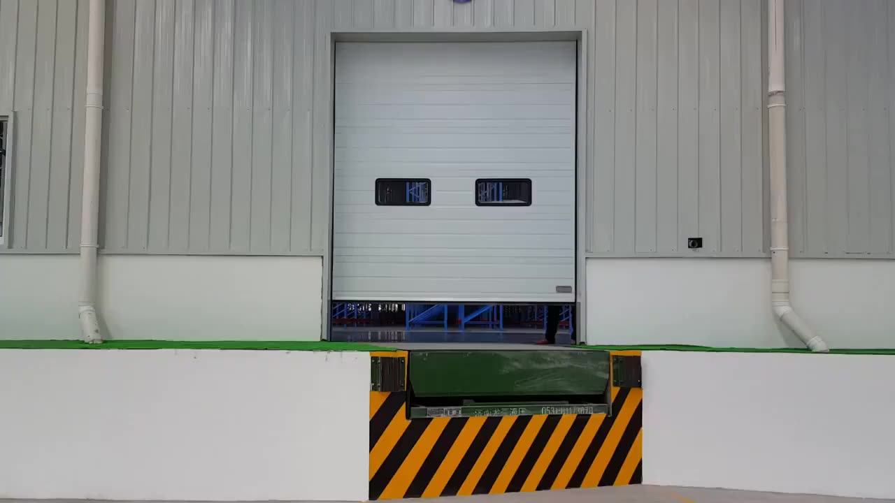 Industrial Vertical Lift Sectional Dock Door Thermal Insulated Pu ...