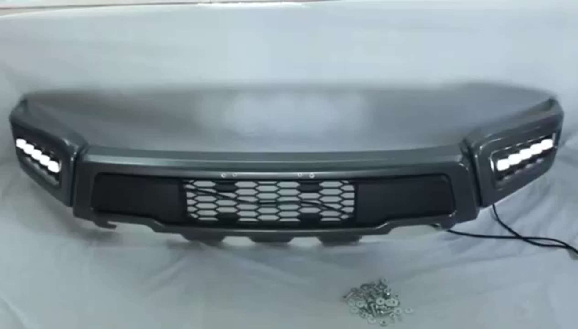 New Style Car Front Bumper Abs Plastic Raptor Type Front Bumper Gray ...