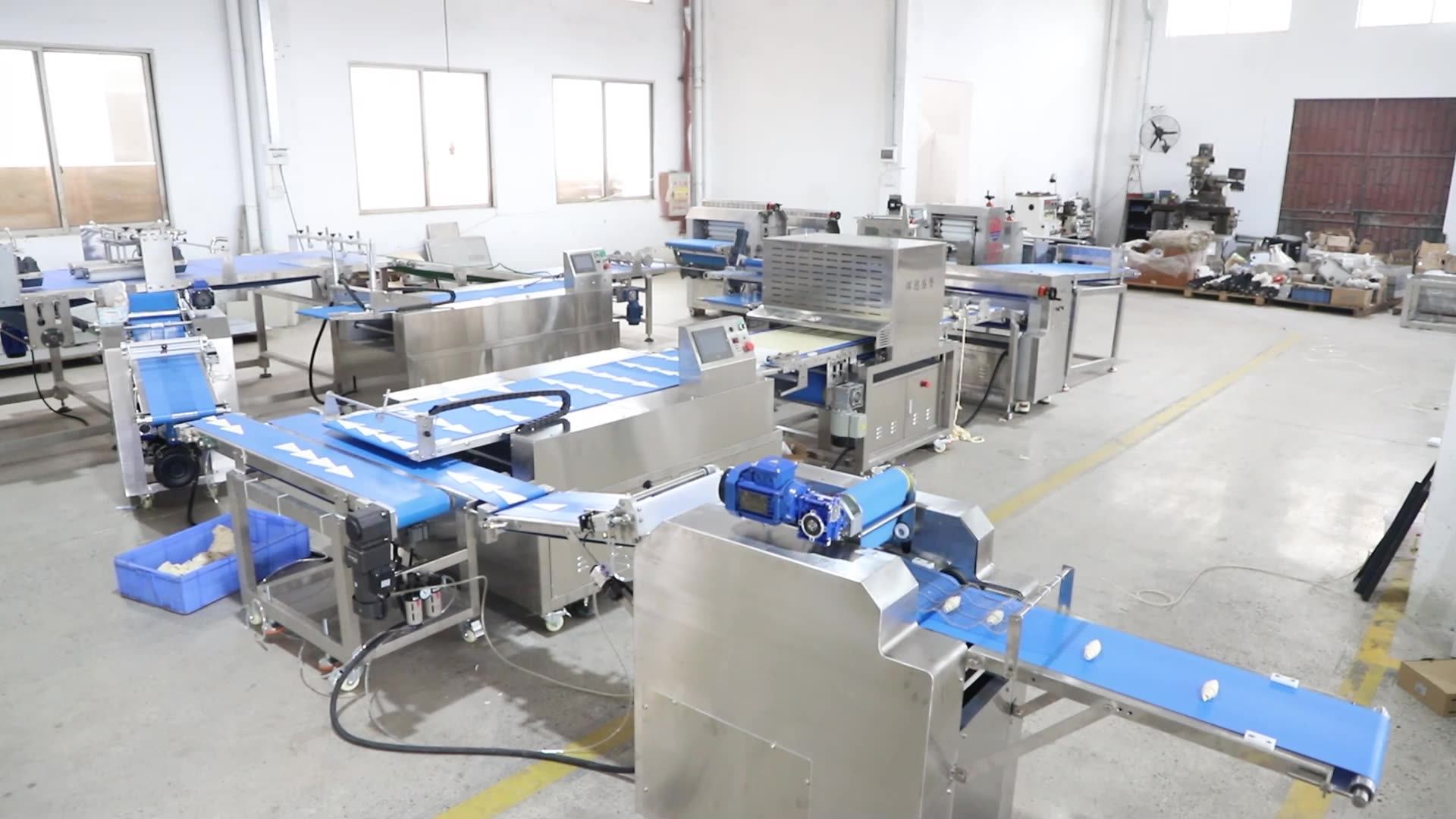 High Capacity Croissant Production Line Commercial Puff Pastry Making ...