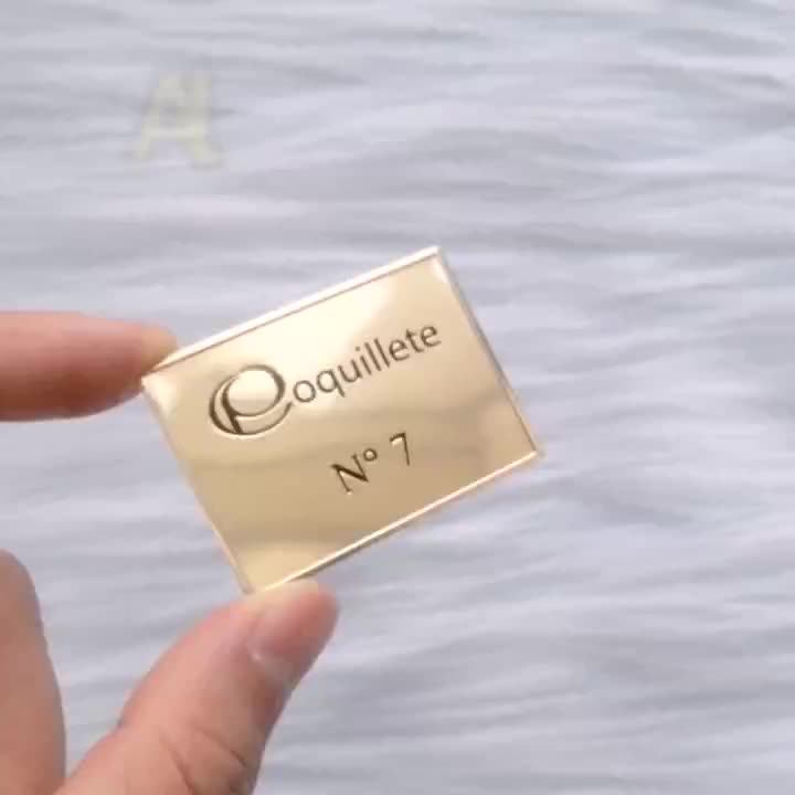 Custom Luxury Perfume Gold Waterproof Label Sticker Metallic Aluminum ...