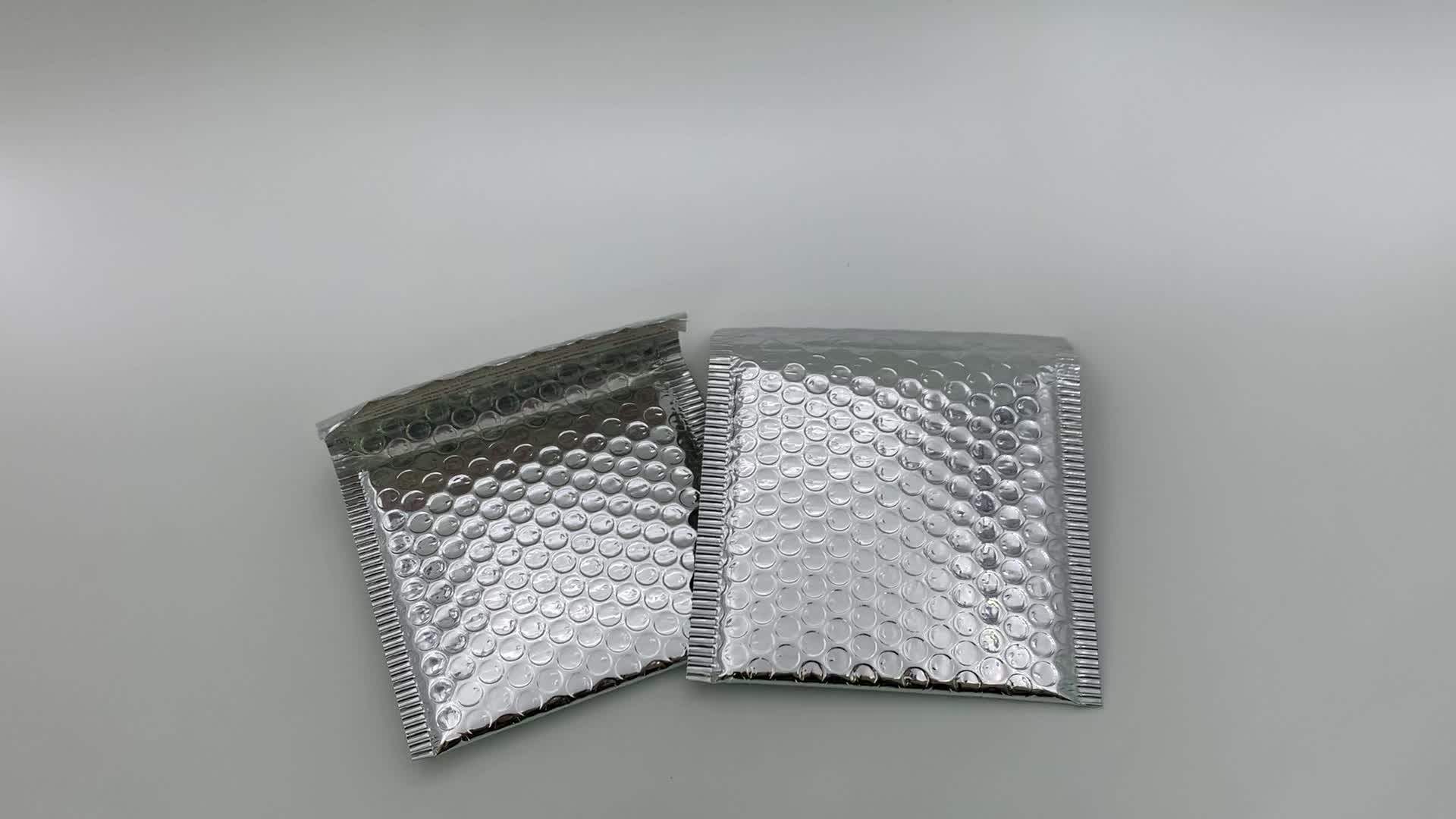 Small Eco Friendly Envelope Glitter Poly Bag Custom Print Foil 5x6 Inch ...