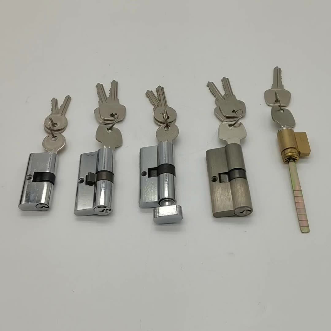 Brass Euro One Side Knob One Side Keys Door Mortise Lock Cylinder - Buy ...