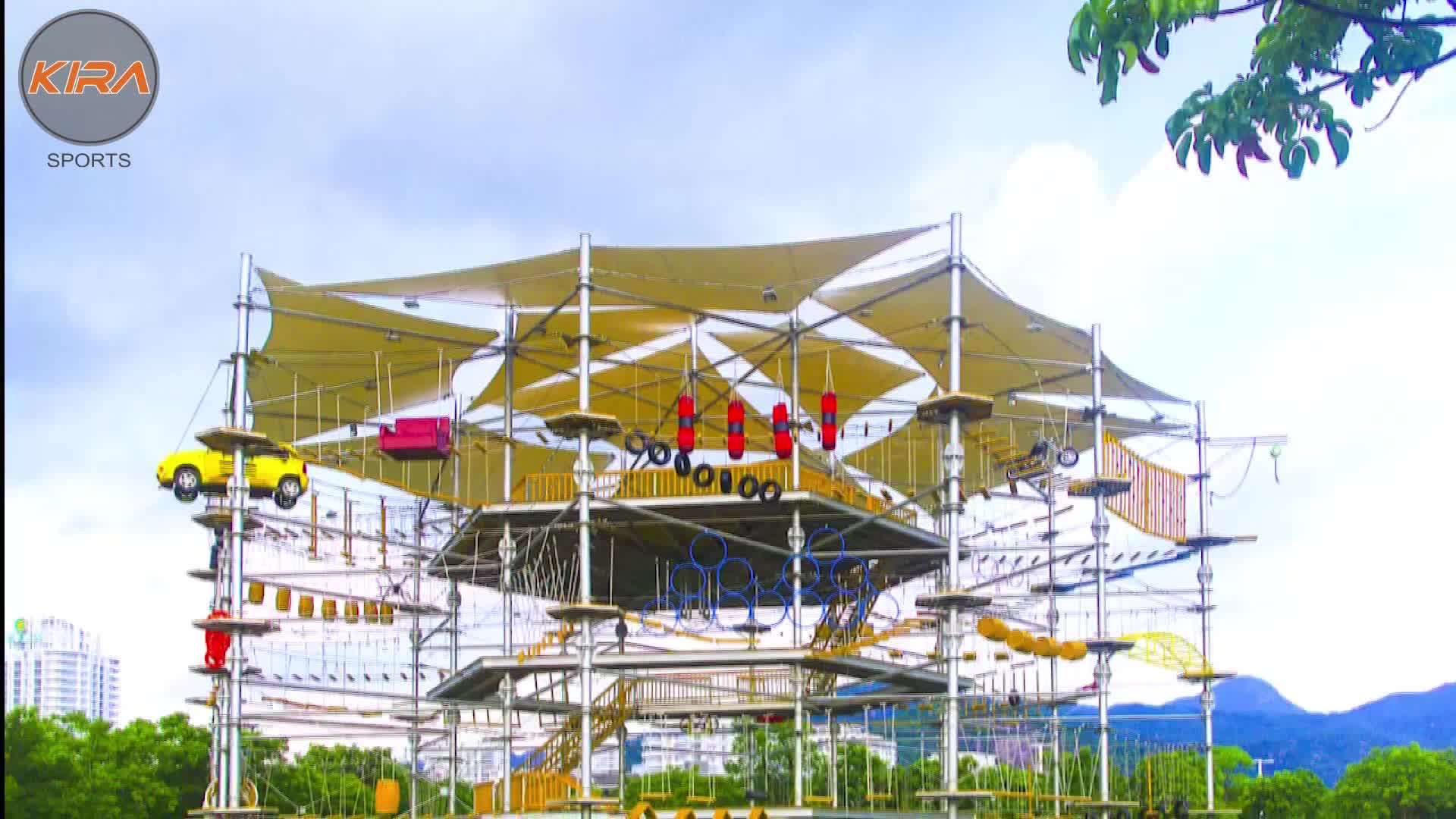 Team Building Indoor Outdoor Adventure Obstacle High Ropes Course - Buy ...