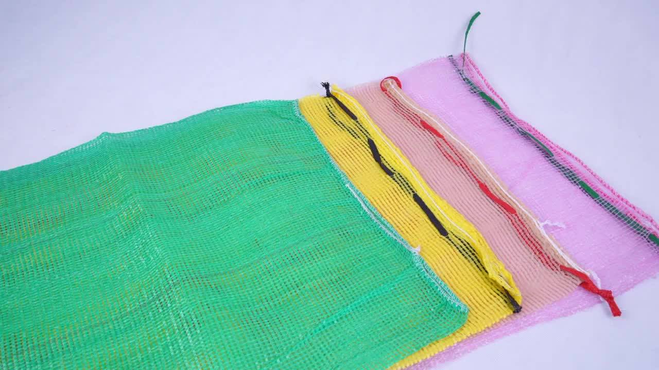 Monofilament Mesh Sack Fruit Net Bag For Onion Drawstring Packaging ...