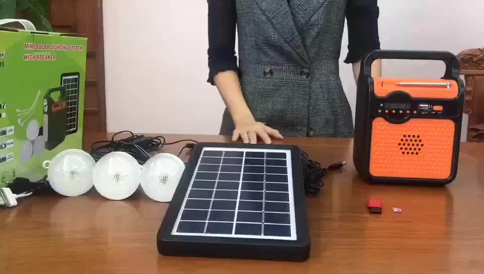 Portable Solar Panel Energy System Camping Lamp Light Power Mini ...