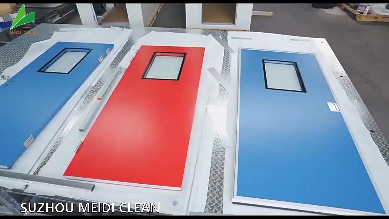 Emergency Escape Door Swing Hospital Clean Room Door With Frame For ...