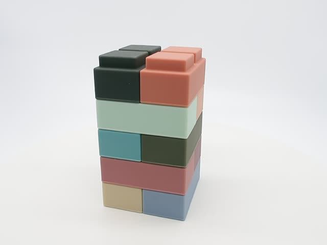 Bpa Free Food Grade Silicone Blocks Silicone Building Brick Toys ...