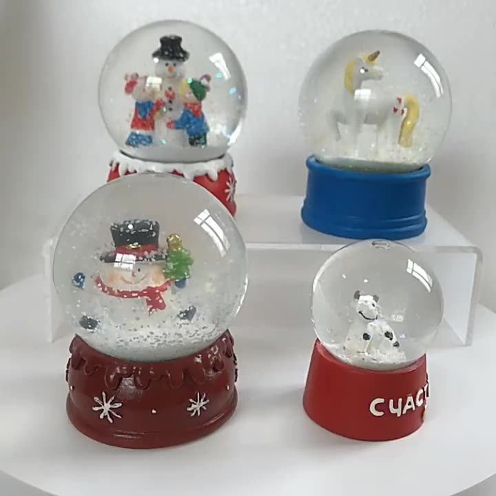 5 Style Decoration Children Souvenir Gift Resin Crystal Snow Water ...
