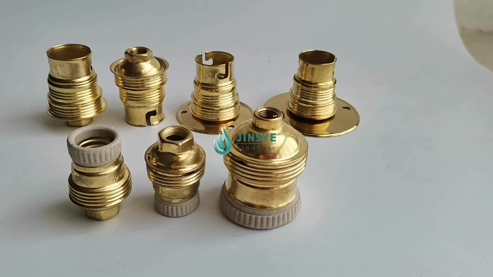 Brass Ceramic E14 E27 Socket - Buy E27 Socket,Brass Socket,Lamp Socket ...