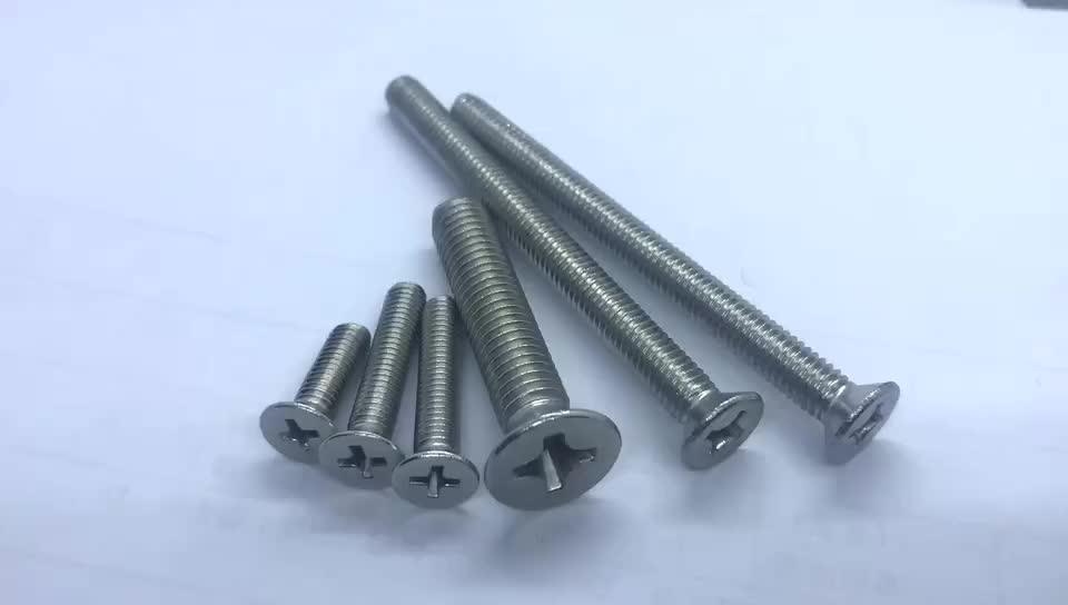 Din 965 / Iso 7046 Cross Recessed Flat Countersunk Head Machine Screw ...