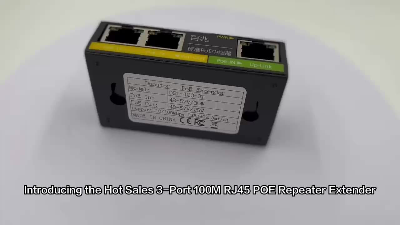 2/3 Ports 10/100m&gigabit Poe Extender Repeater 25w For Ip Camera ...