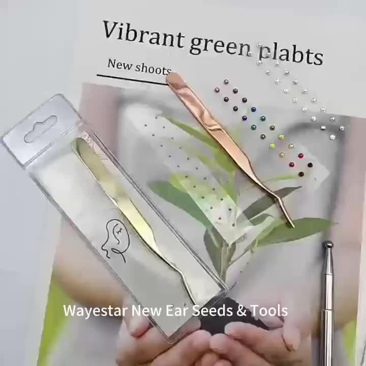 Bulk Professional 24k Gold Auricular Plaster Magnetic Beads Ear Point ...