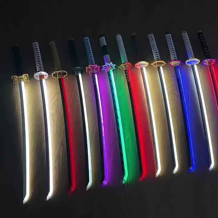 Japanese Tengen Tanjiro Can Shine 104cm Katana Demon Slayer Cospaly ...