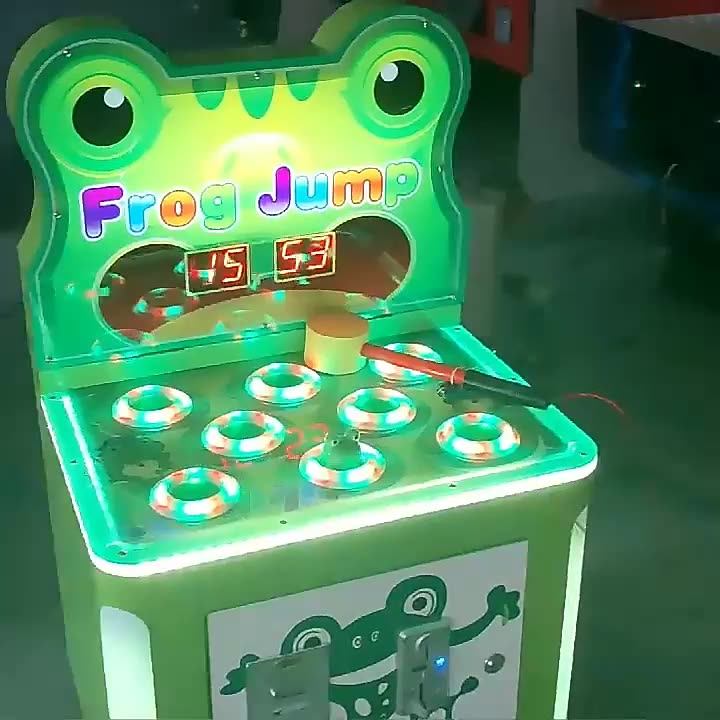 Coin Operated Whack A Mole Toy Arcade Game Machine Kids Hitting Hammer ...