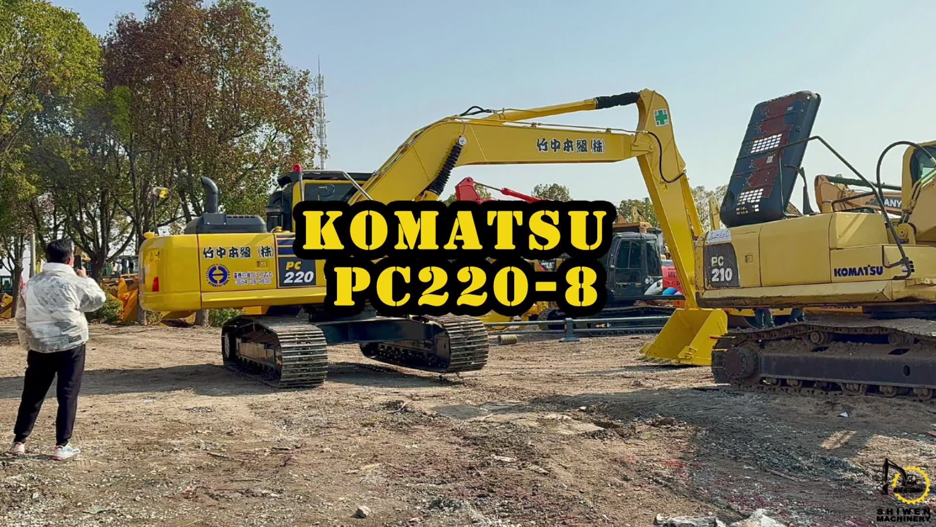 Used Hydraulic Excavator Komatsu Pc200-8 Pc220-8 Large Crawler ...
