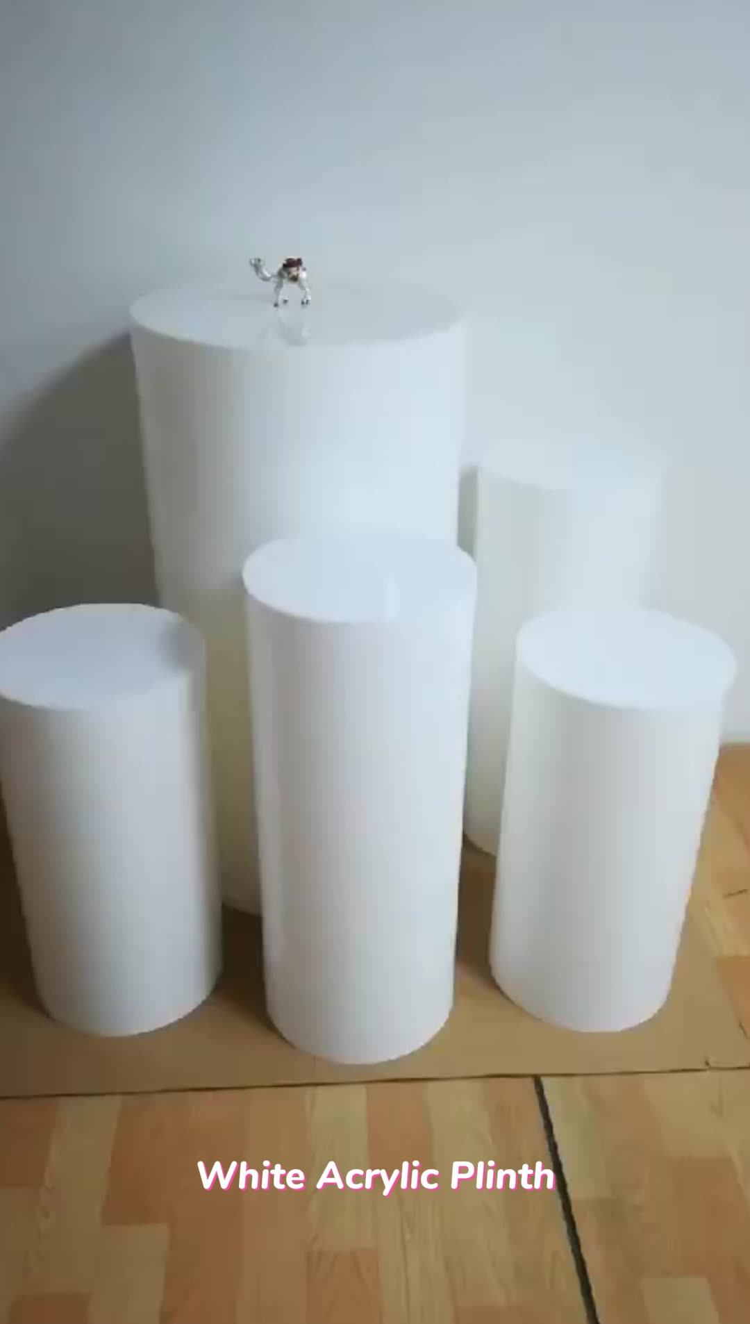 Acrylic Round Risers Clear Plinth Display Acrylic Pedestal Wedding ...