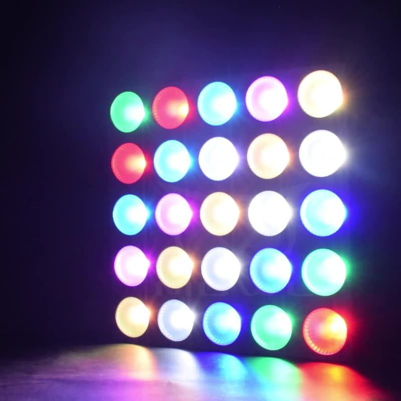 25x10w Rgbw 4in1 Dmx Blinder Background 5x5 Led Matrix Light For Bar Dj ...
