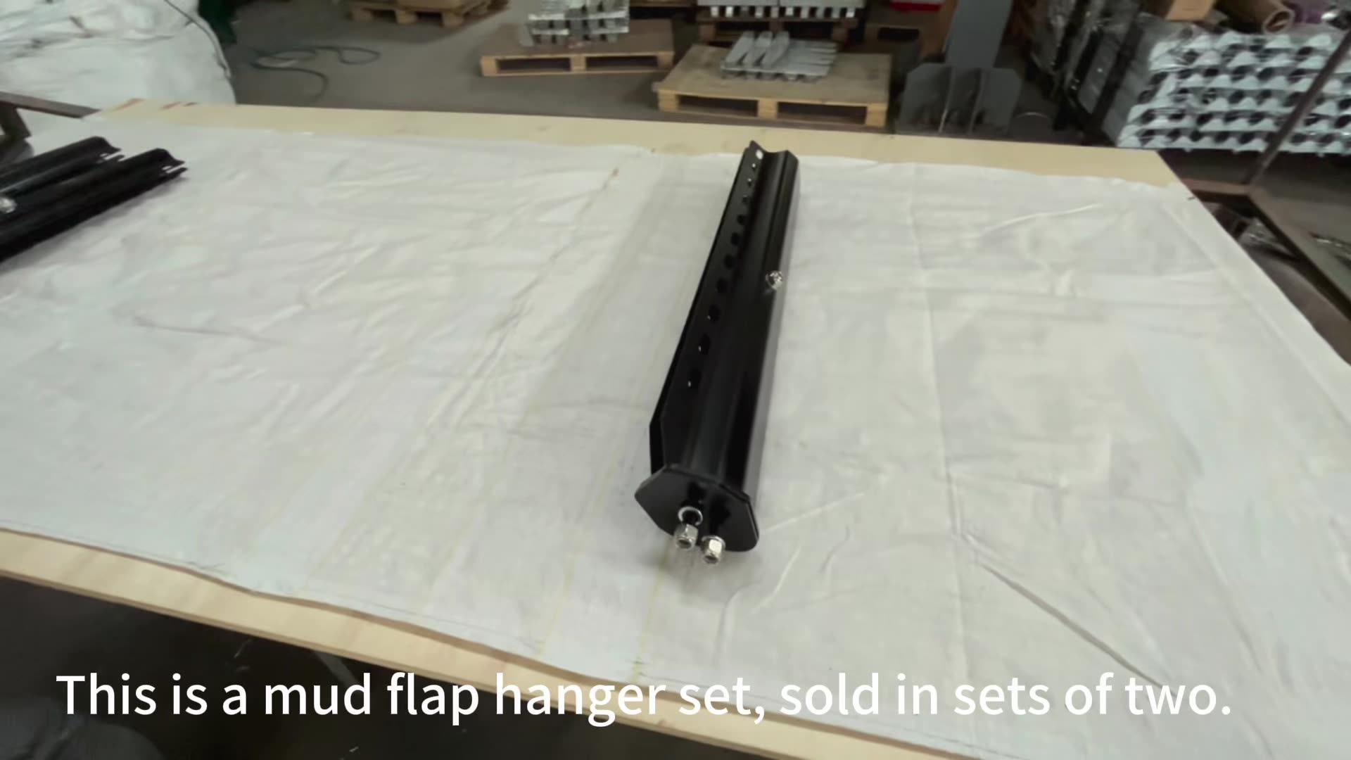 Straight Spring Loaded Mud Flap Hanger,Round Tube Style,Bolt Spacing,28 ...